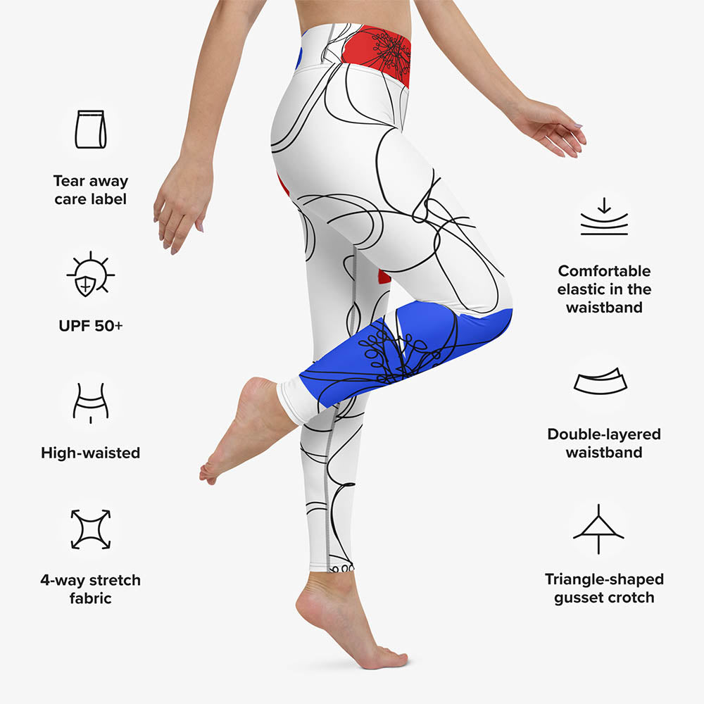 Floral Leggings "Daisy Doodles" – Loony Legs