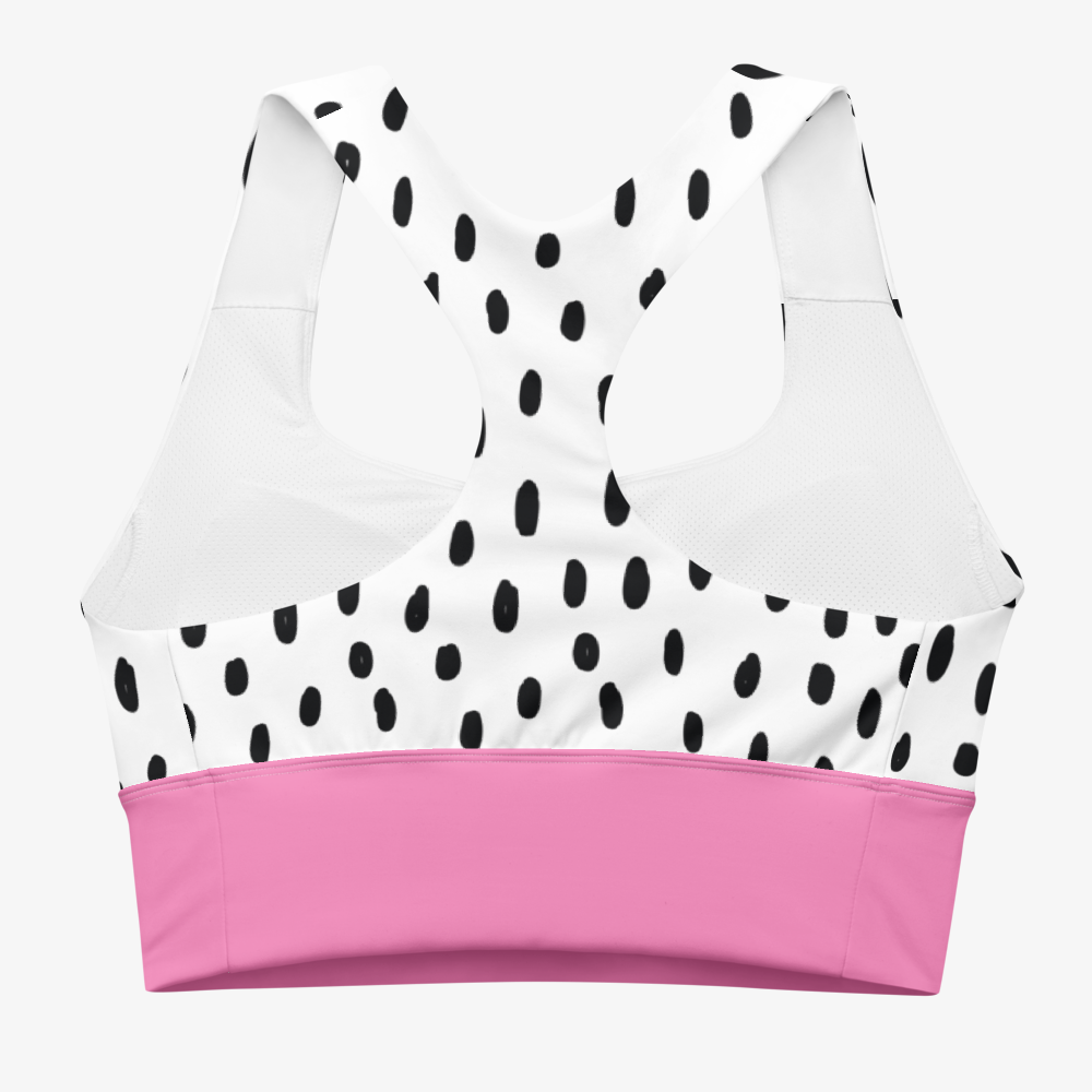 Recycled High Impact Bra "Dots" Pink – Loony Legs