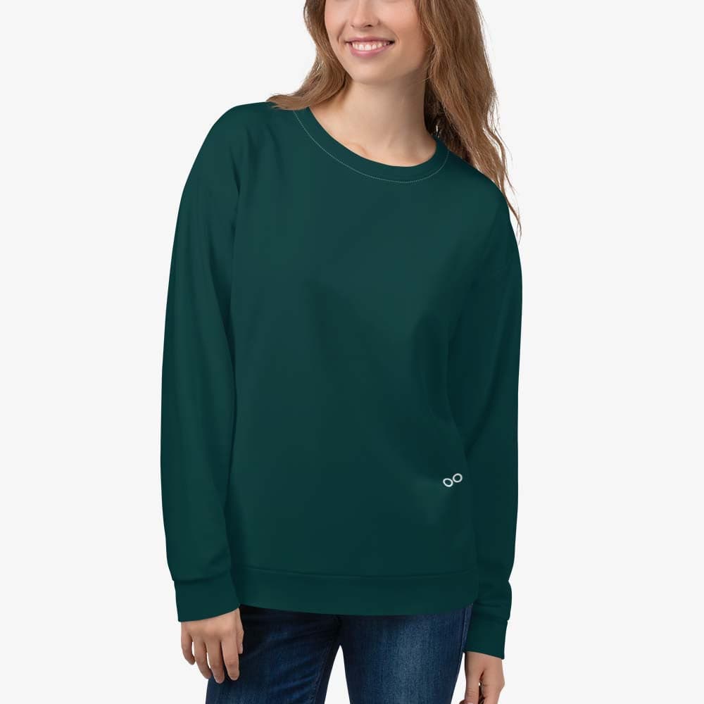 Recycled Fleece Sweatshirt Green – Loony Legs