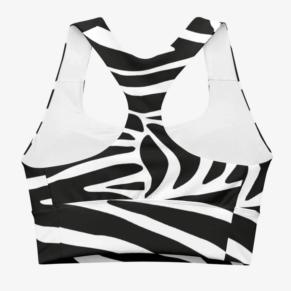 Recycled High Impact Bra "Zebra" Black / White – Loony Legs